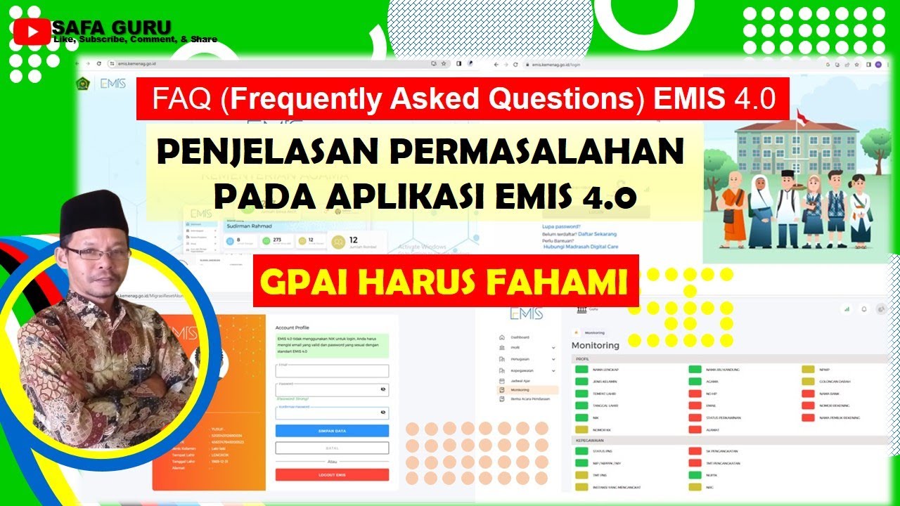 FAQ EMIS 4.0 PENJELASAN PERMASALAHAN PADA APLIKASI EMIS 4,0 BAGI GPAI - YouTube