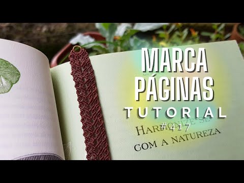 Marca páginas em macramê #417 | Dede Tutoriais - YouTube