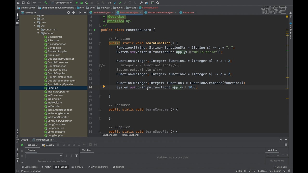 【Dating Java8】E03 Lambda表达式和函数式接口-下 - YouTube