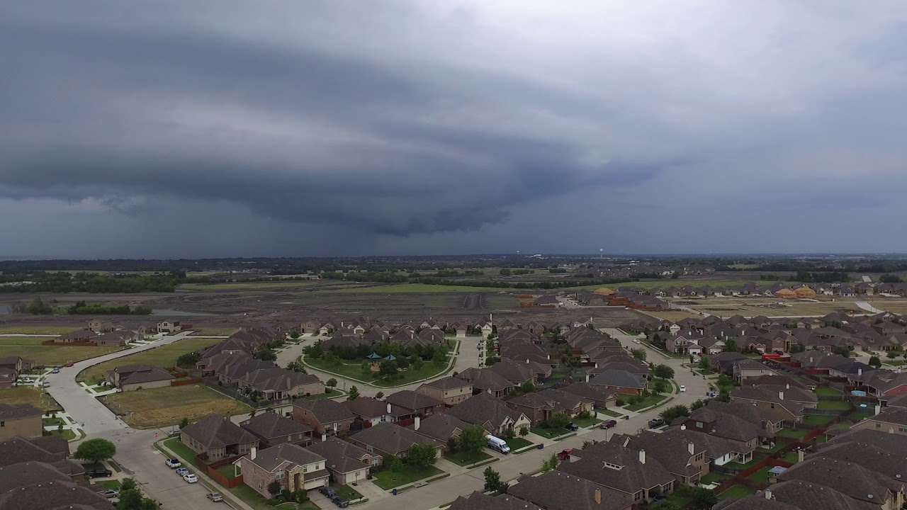 Tornado Warned Storm from Forney, TX, Travis Ranch Community Looking NW ...