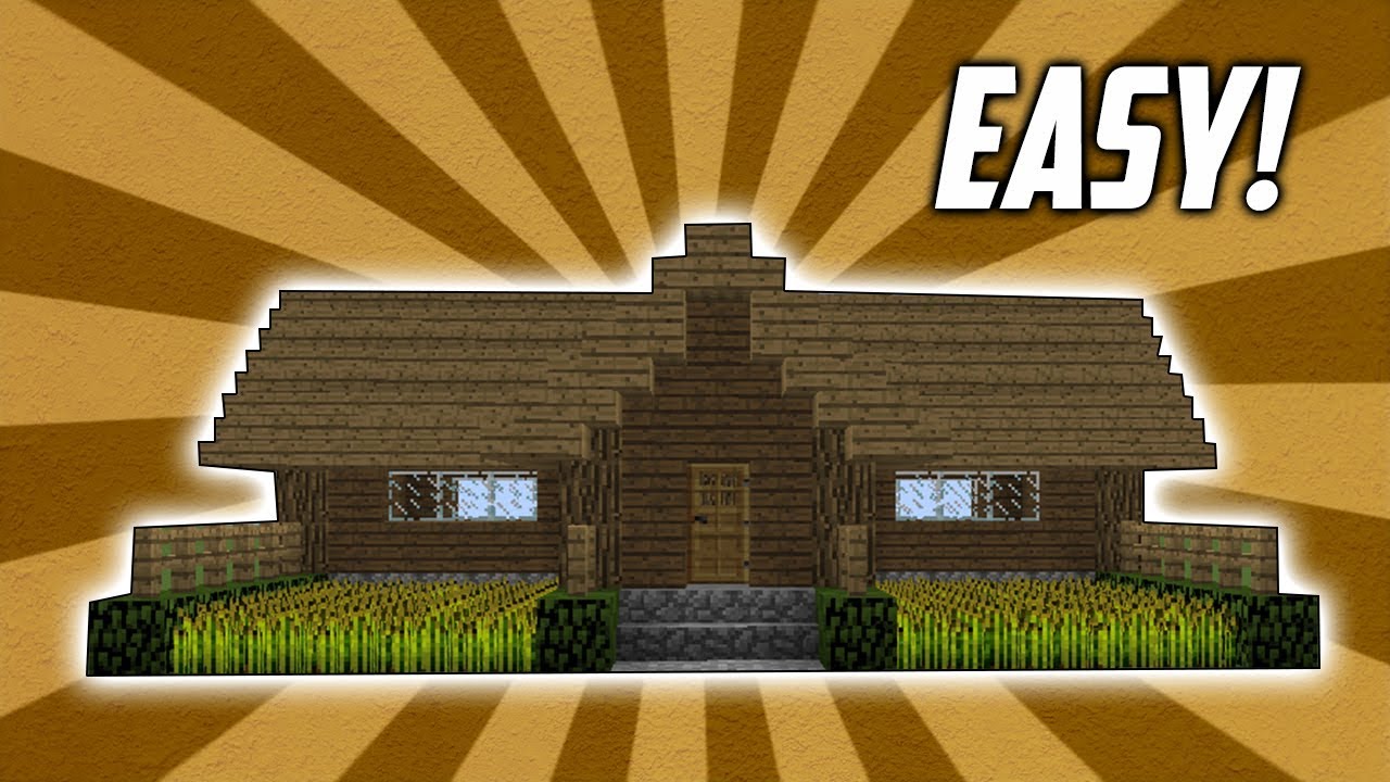 Minecraft: How To Build An Easy Starter House Tutorial - YouTube