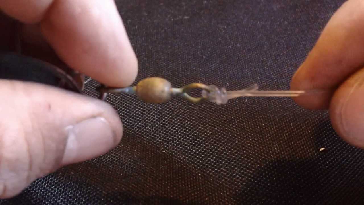 How to tie a fish hook - YouTube