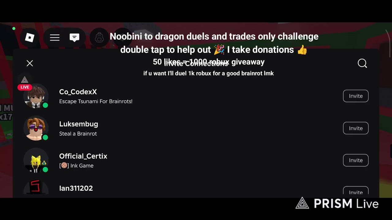 NOOBINI TO DRAGON JOIN UP DUELS AND TRADES I ACCEPT DONATIONS - YouTube