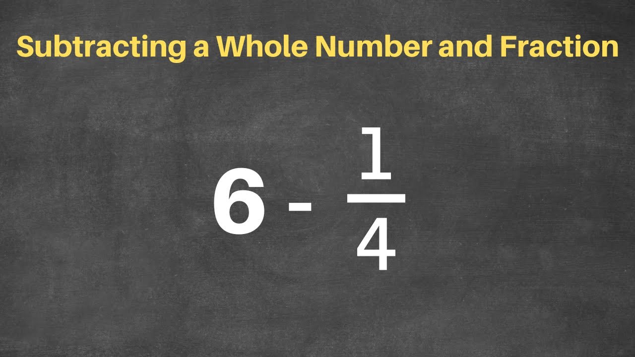 How To Subtract A Whole Number And A Fraction YouTube how-to-subtract-a-whole-number-and-a-fraction-youtube