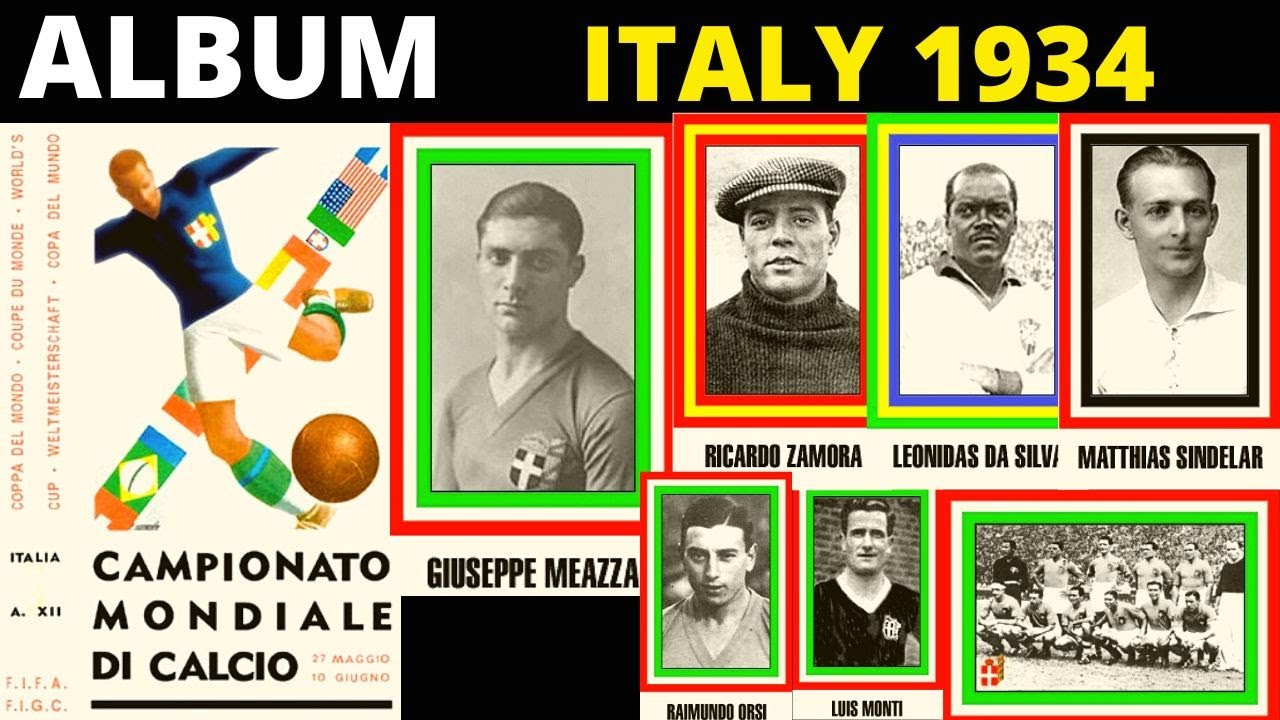 ITALY 1934 ALBUM FIFA WORLD CUP - COMPLETE STICKERS, LLENO, FULL - YouTube