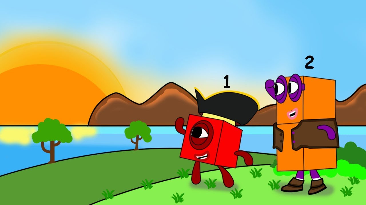 Numberblocks 1, numberblocks 2, and sun set - Numberblocks fanmade ...