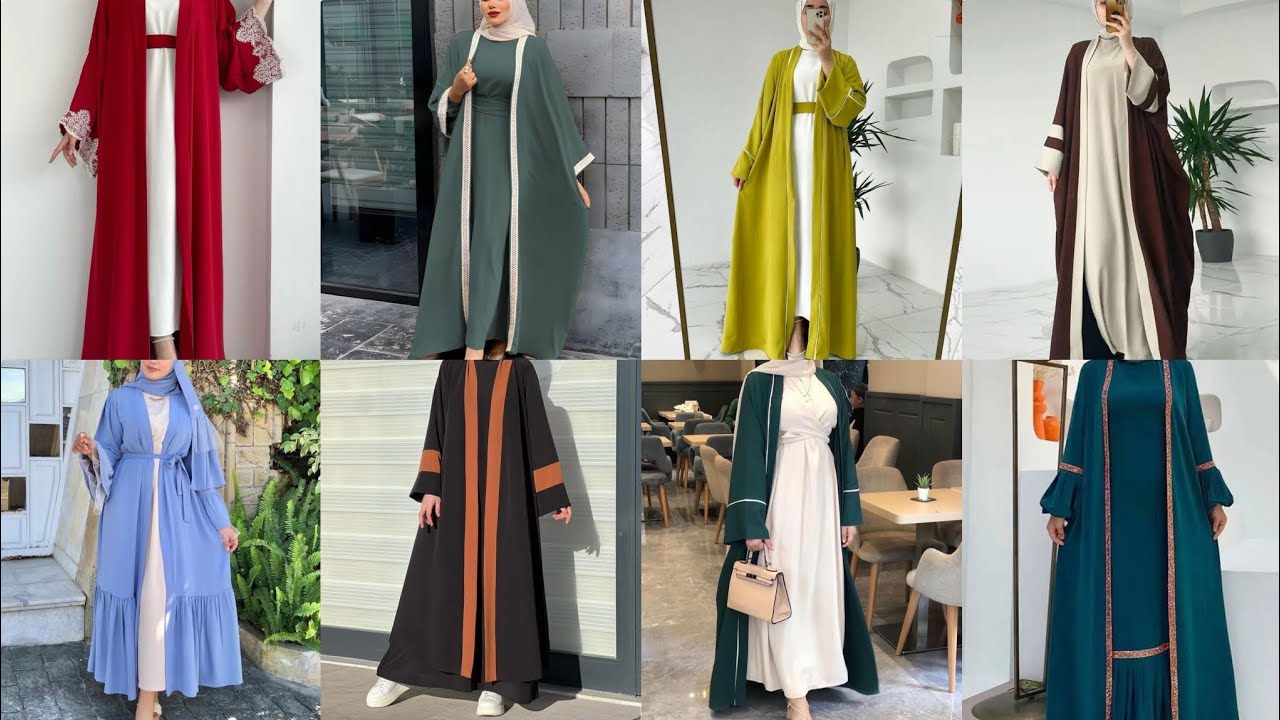 Front Open Abaya design 2024 | New Turkish abaya design//abaya hijab ...