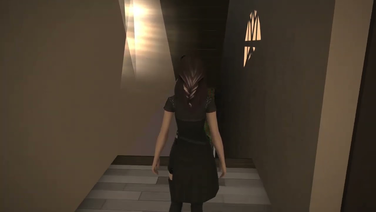 FFXIV FC House Tour Small (Modern lounge with basement dance floor ...