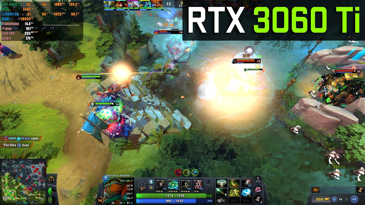 Dota 2 | RTX 3060 Ti | 1080p, 1440p Maximum Settings - YouTube