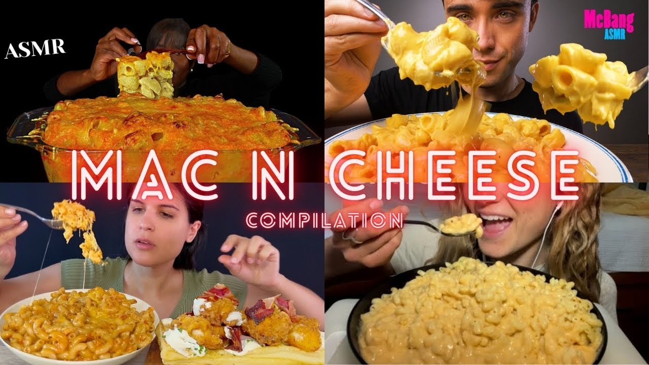 MAC N CHEESE MUKBANG COMPILATION | ASMR BIG BITES | EATING SOUNDS - YouTube