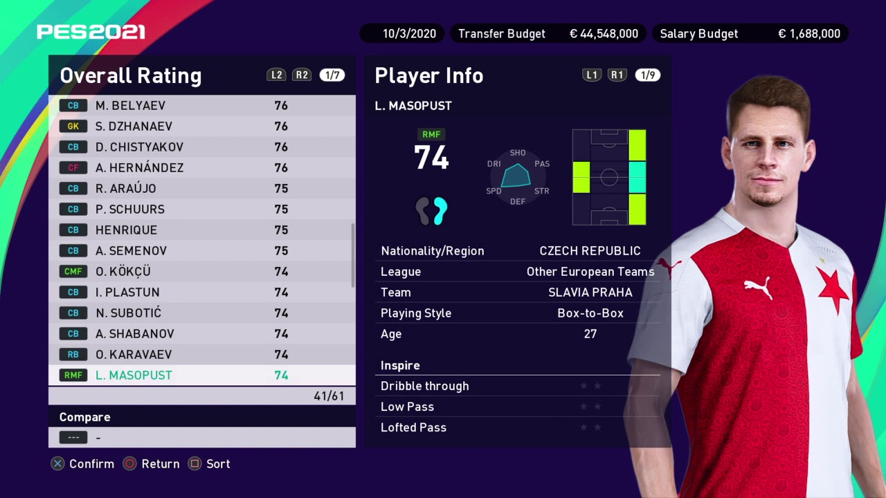 eFootball PES 2021 DLC 3.0 New Faces - YouTube