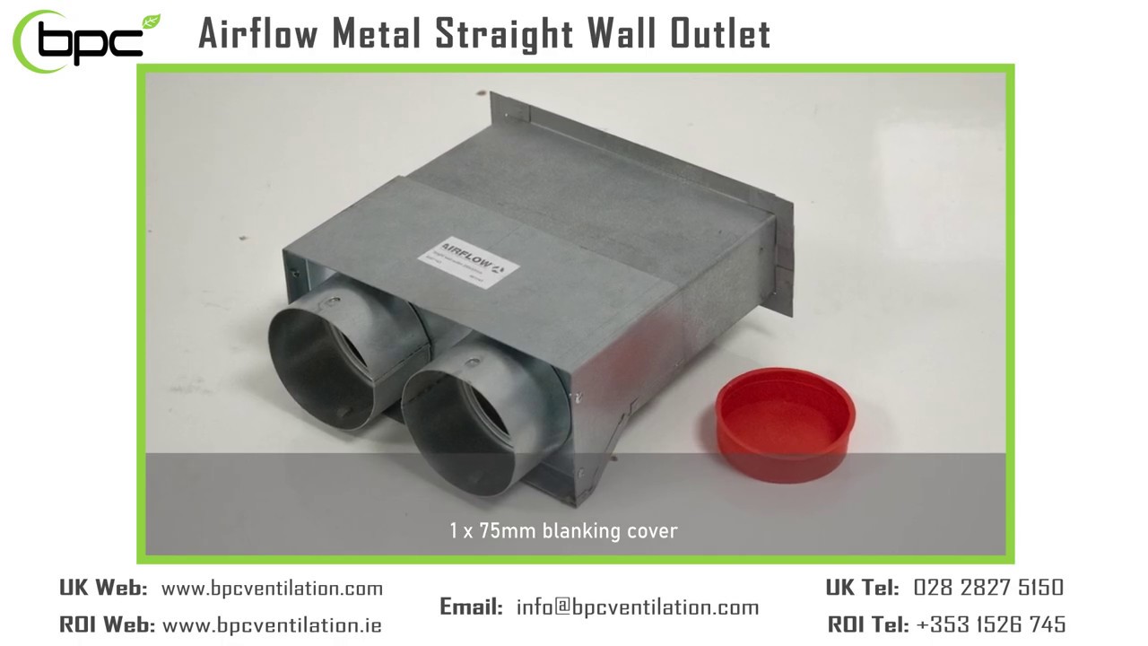 Airflow Straight Wall Outlet - Install Guide - YouTube