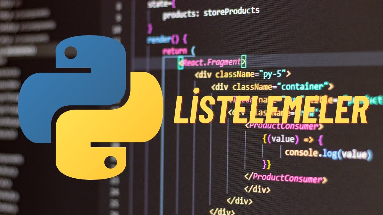 Python Dersleri Bölüm 4 Listeler Youtube 0073