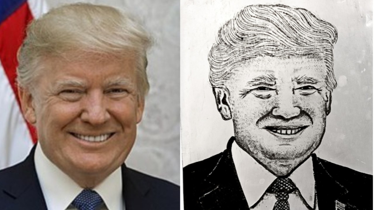 Donald Trump: The most beautiful engraving of Donald Trump's image for ...