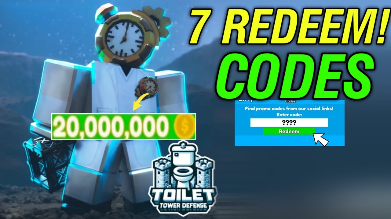 💥New! Codes💥😱😱TOILET TOWER DEFENSE CODES - TOILET TOWER DEFENSE CODES ...