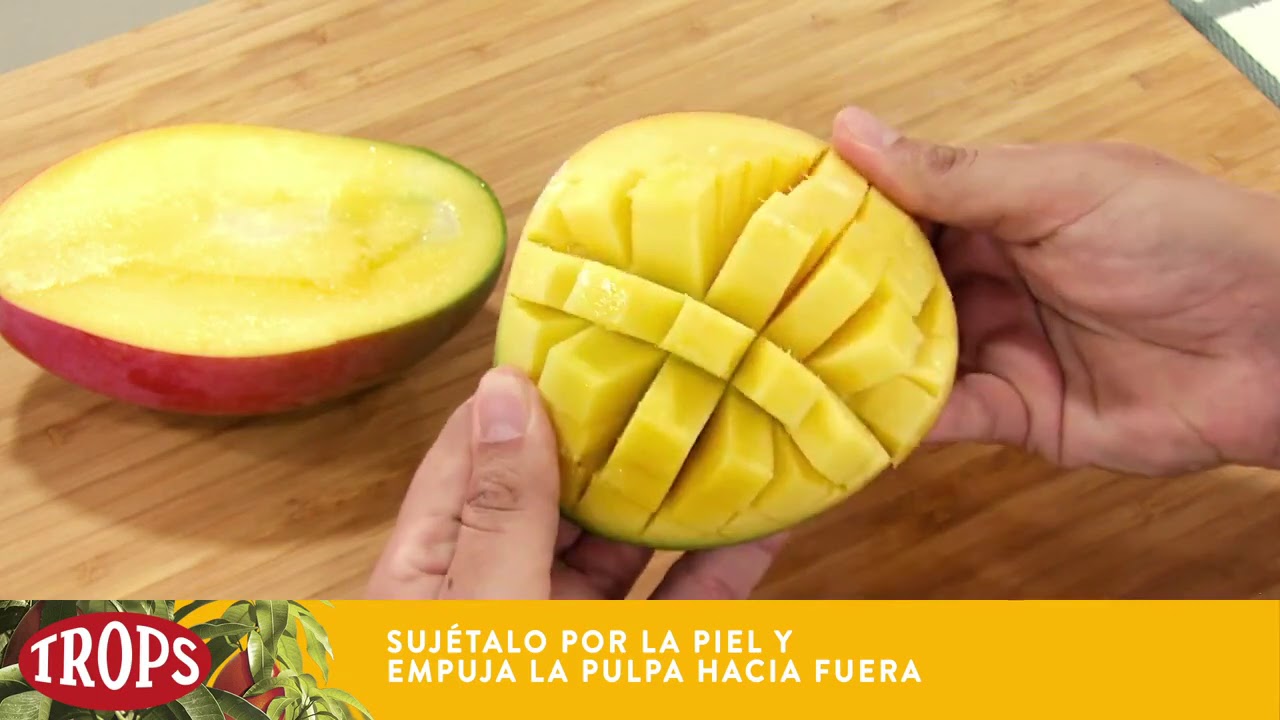Cómo cortar un mango y aprovecharlo al cien por cien. - YouTube