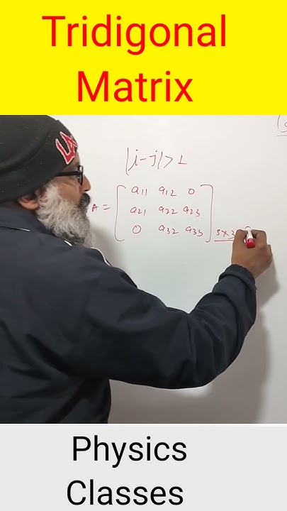 Tridiagonal Matrix - YouTube