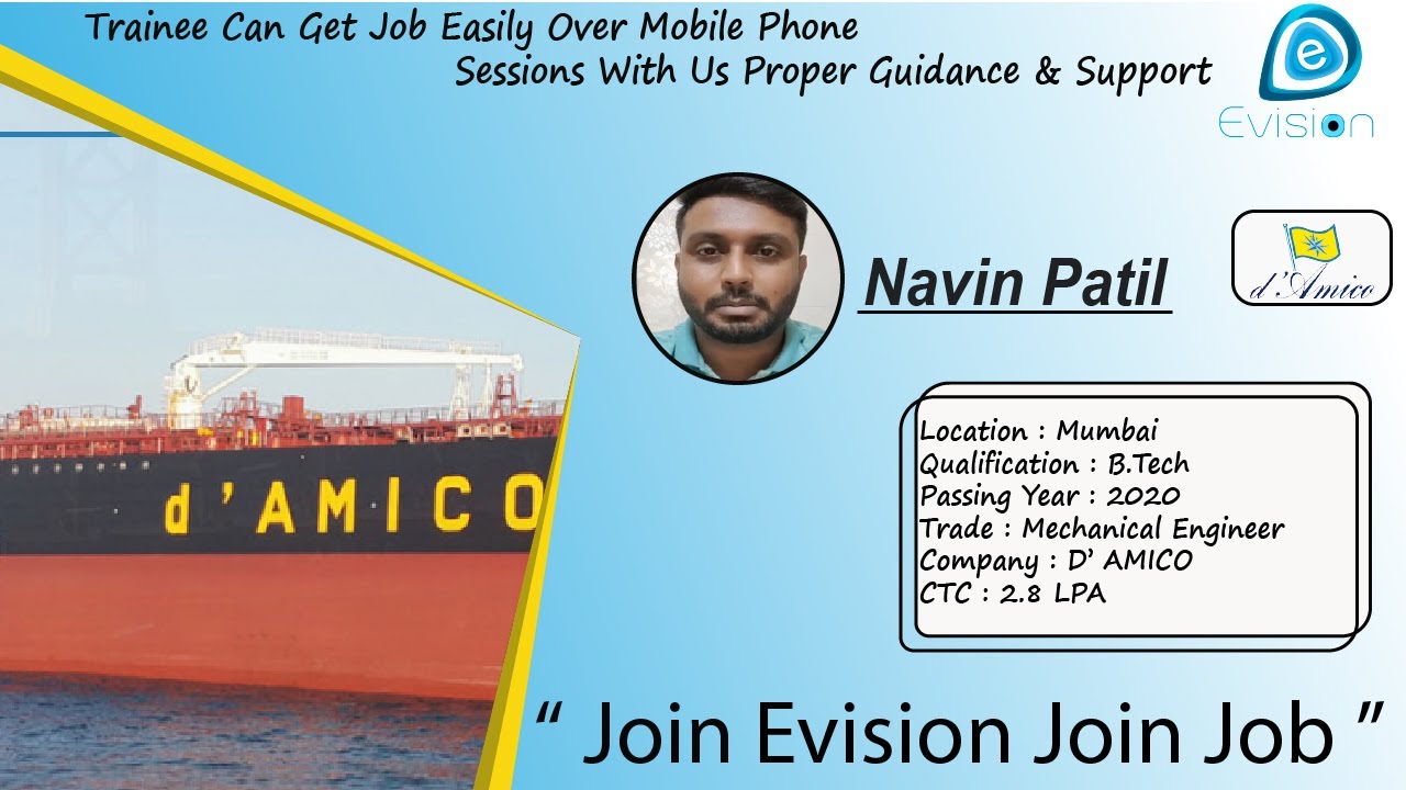 Congrates ,Navin | Mechanical Engineer | Mumbai | Salary 2.8 LPA | Join ...