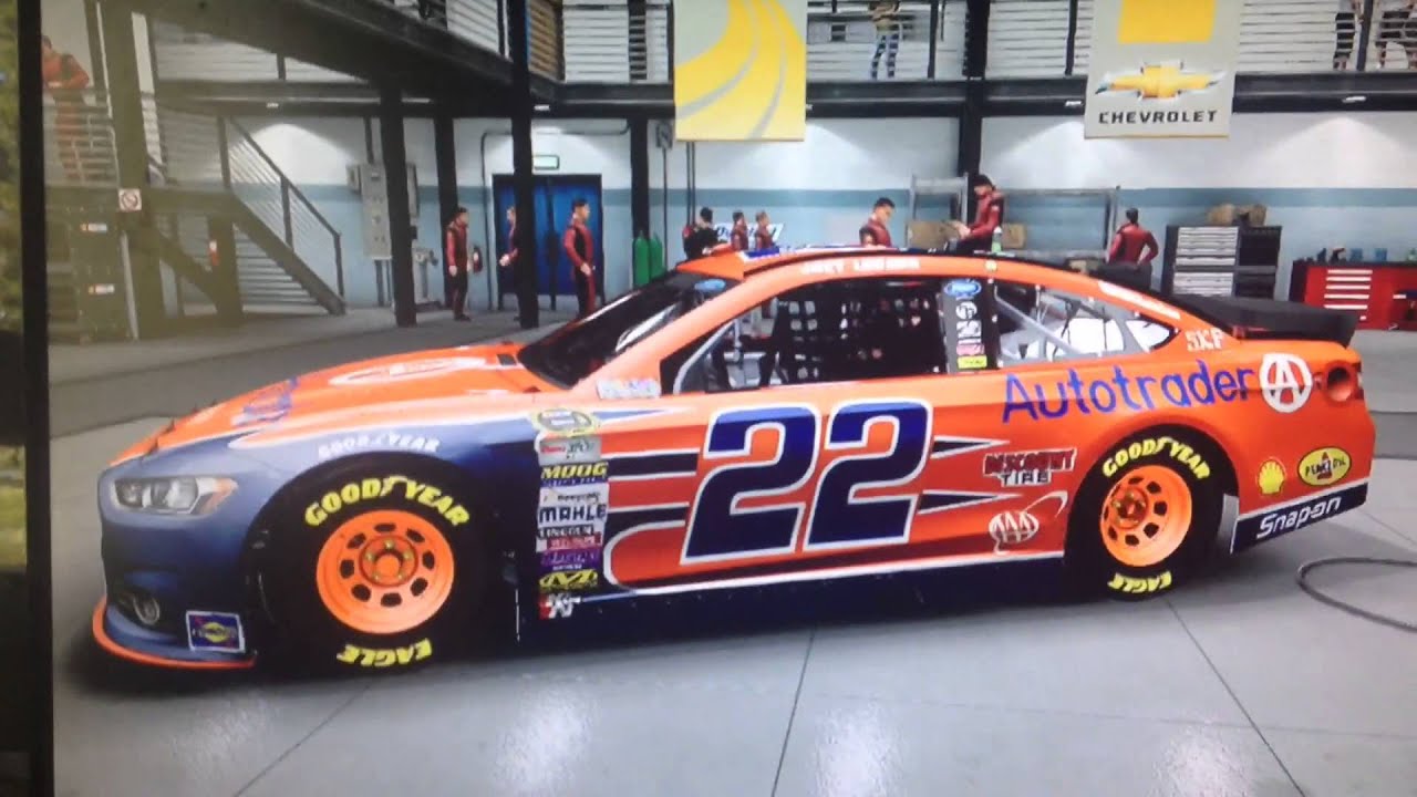 NASCAR 14/15 Garage: 2015 Joey Logano 'Autotrader' - YouTube