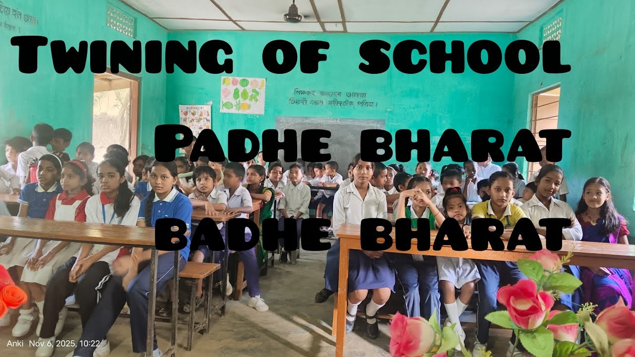 Padhe bharat badhe bharat// Twinning of school 😊 - YouTube