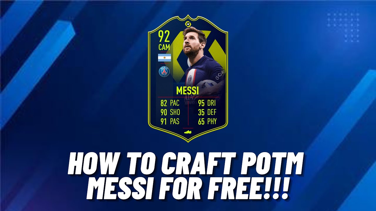 How To Craft POTM Messi For Free! - YouTube