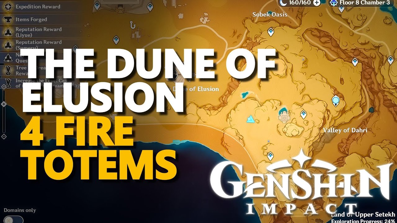 The Dune of Elusion Fire totems Genshin Impact - YouTube