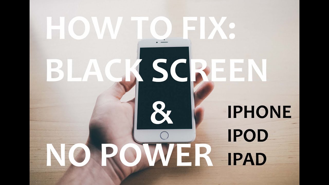 HOW TO FIX BLACK SCREEN ON IPHONE IPAD IPOD YouTube HOW TO FIX BLACK SCREEN ON IPHONE IPAD IPOD YouTube
