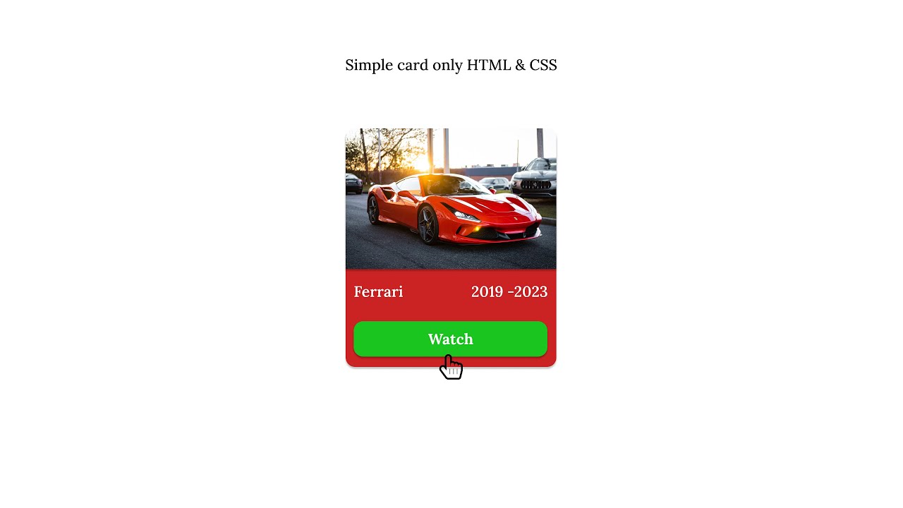 Easy Steps to Craft Beautiful HTML & CSS Cards - YouTube