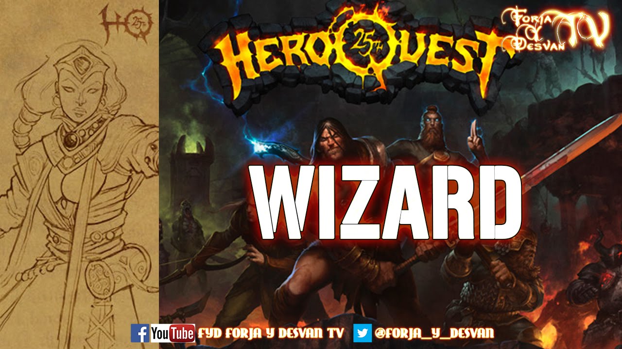 HEROQUEST WIZARD HECHICERA GAMEZONE MINIATURES - YouTube