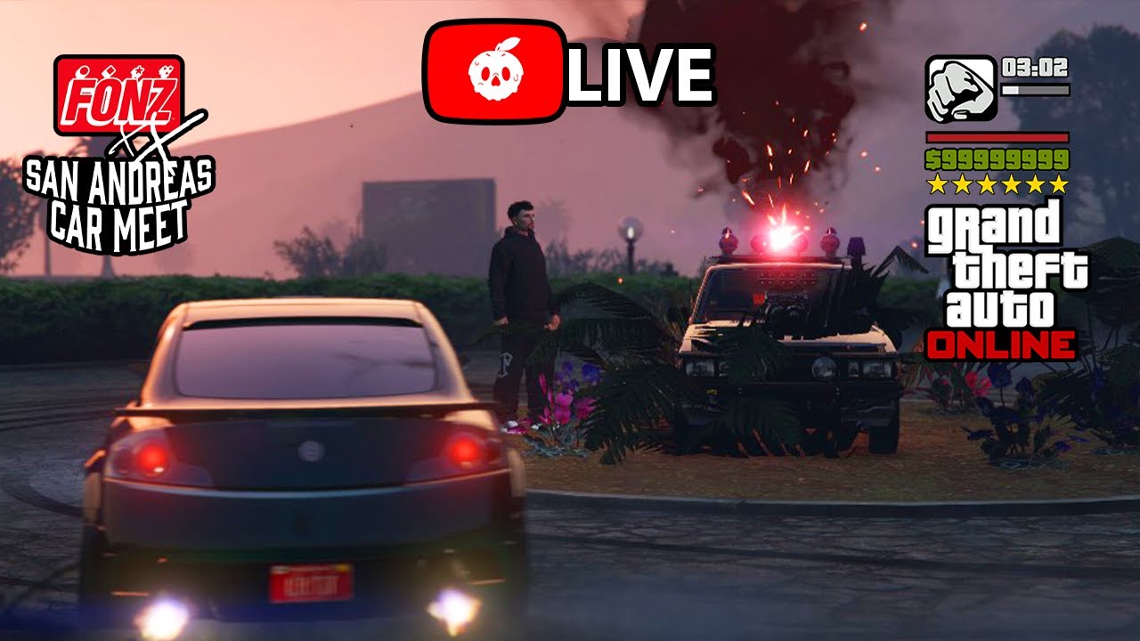 FonzXX Car Meet | GTA 5 Online 🔴LIVE (PS5) | Street Racing RP | Cruising | Buy & Sell - YouTube