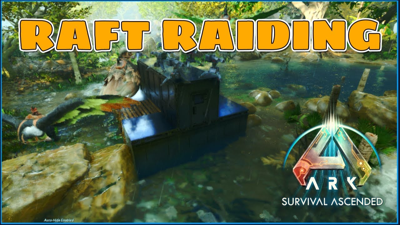 First Raft Raid Of Ark Survival Ascended | The Island | Official PvP ...
