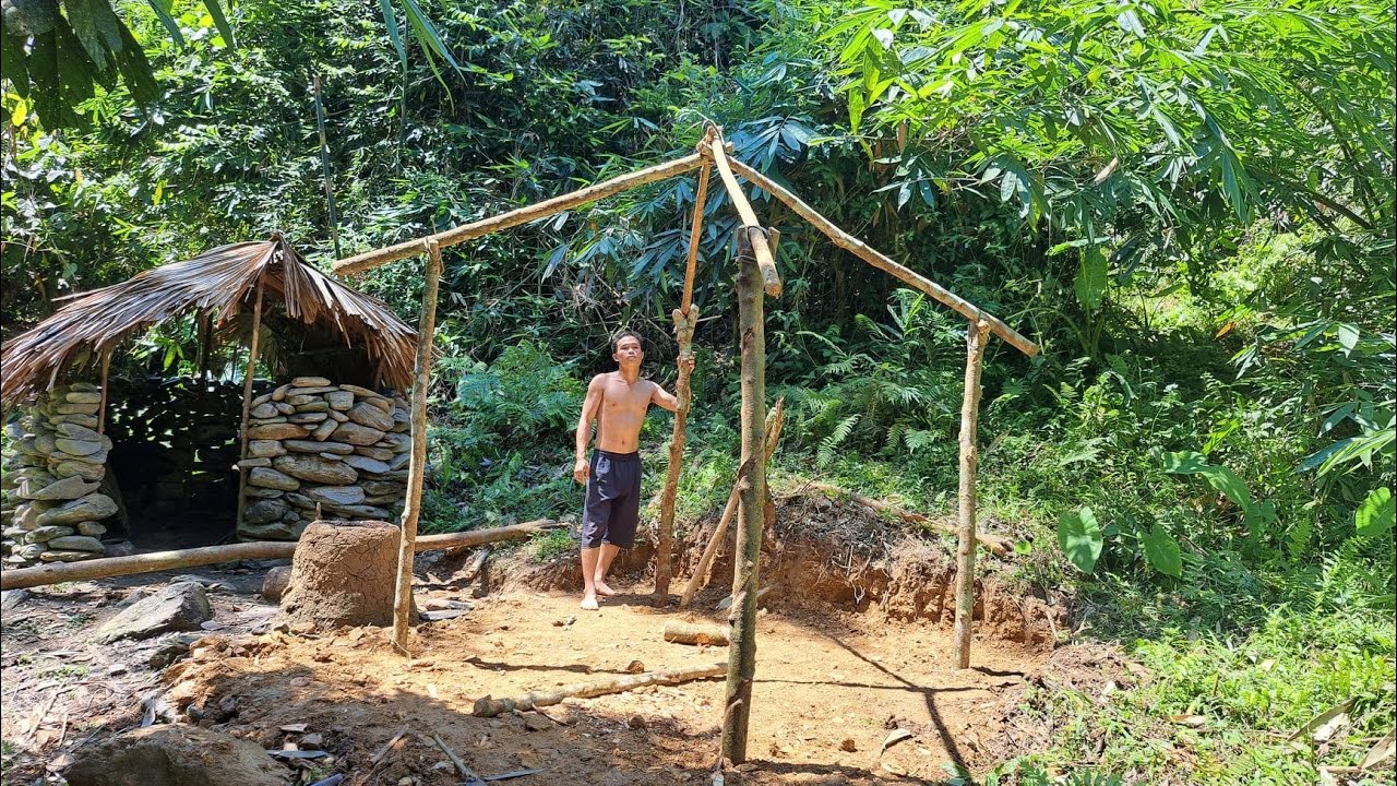 Primitive Technology: Dig the ground and erect columns to build a new ...