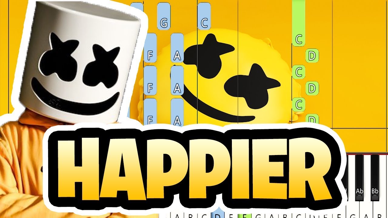 How to play: Marshmello ft. Bastille - Happier(Piano Tutorial) - YouTube