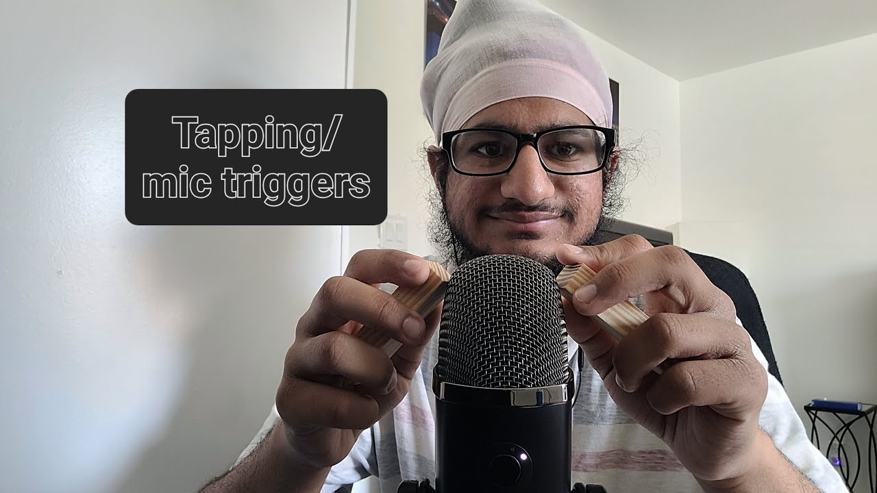 ASMR mic/tapping triggers (With mouth sounds) - YouTube