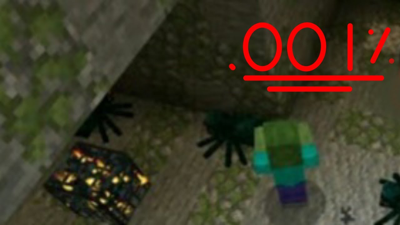 RARE MINECRAFT SPAWNS: SUPER RARE TRIPLE Minecraft DUNGEON!! - YouTube