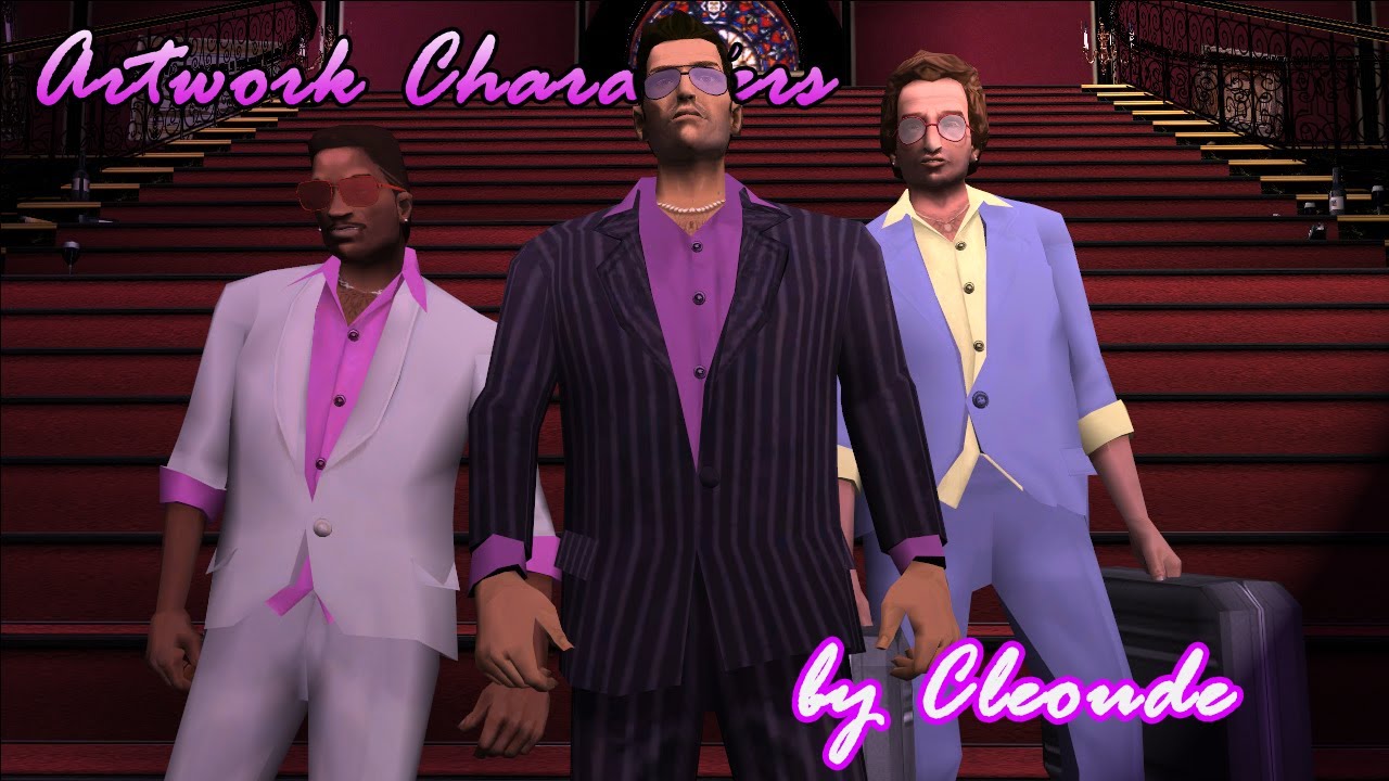 GTA Vice City Artwork Characters - YouTube