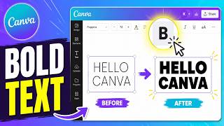 How to make bold text in canva