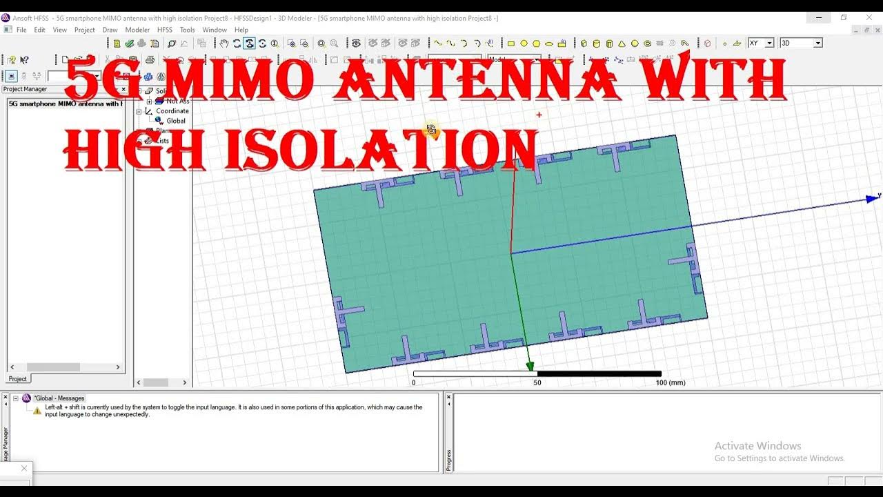 5g Smartphone Mimo Antenna With High Isolation Design In Hfss With