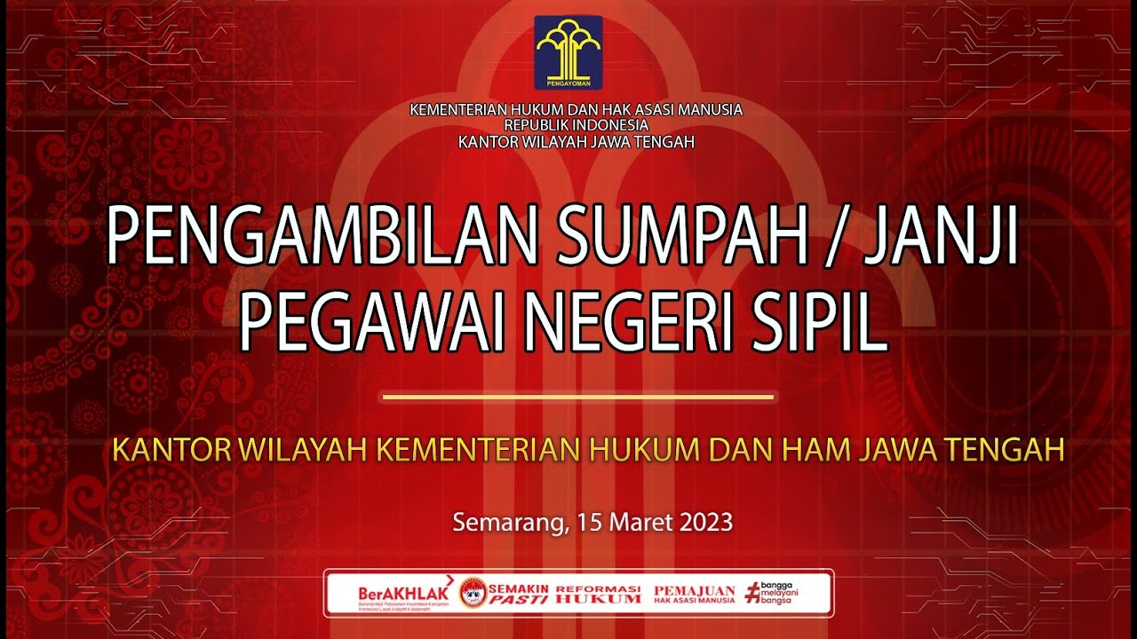 Pengambilan Sumpah/Janji PNS serta Pelantikan dan Pengambilan Sumpah ...