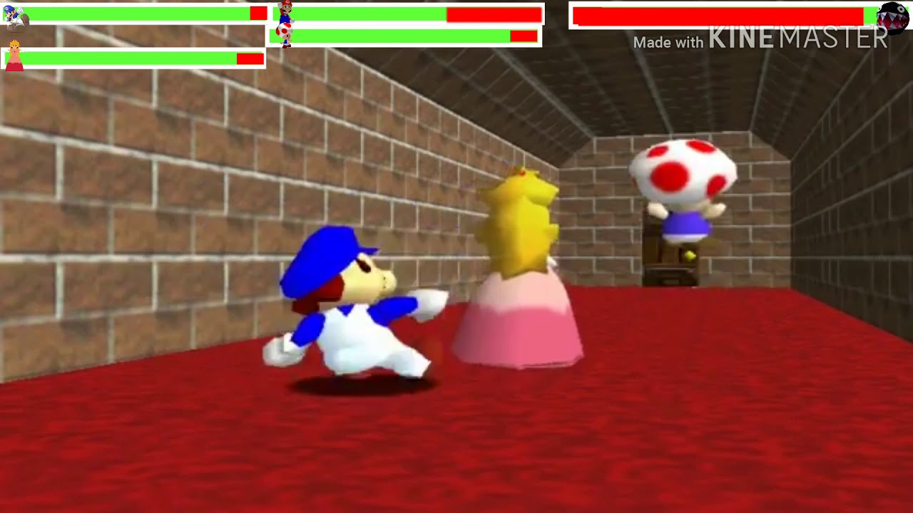 SMG4 Chain Chomp chase with healthbars - YouTube