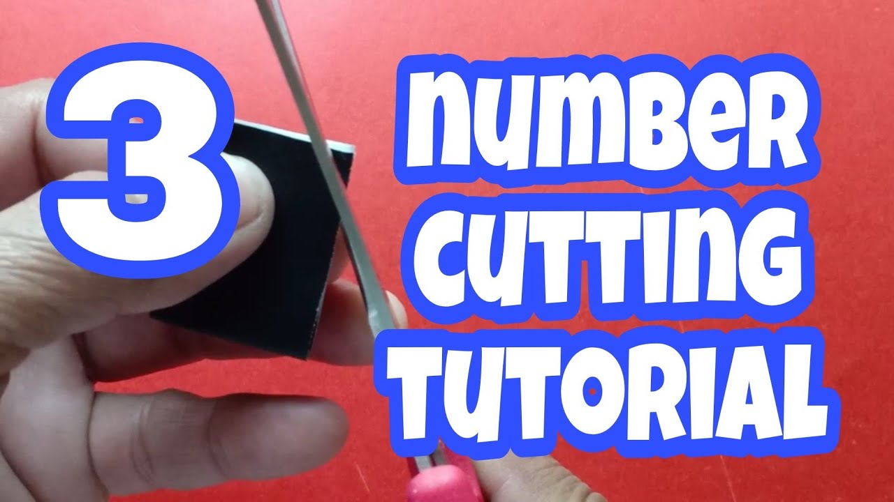 Number cutting tutorial (3) #number #tutorial - YouTube