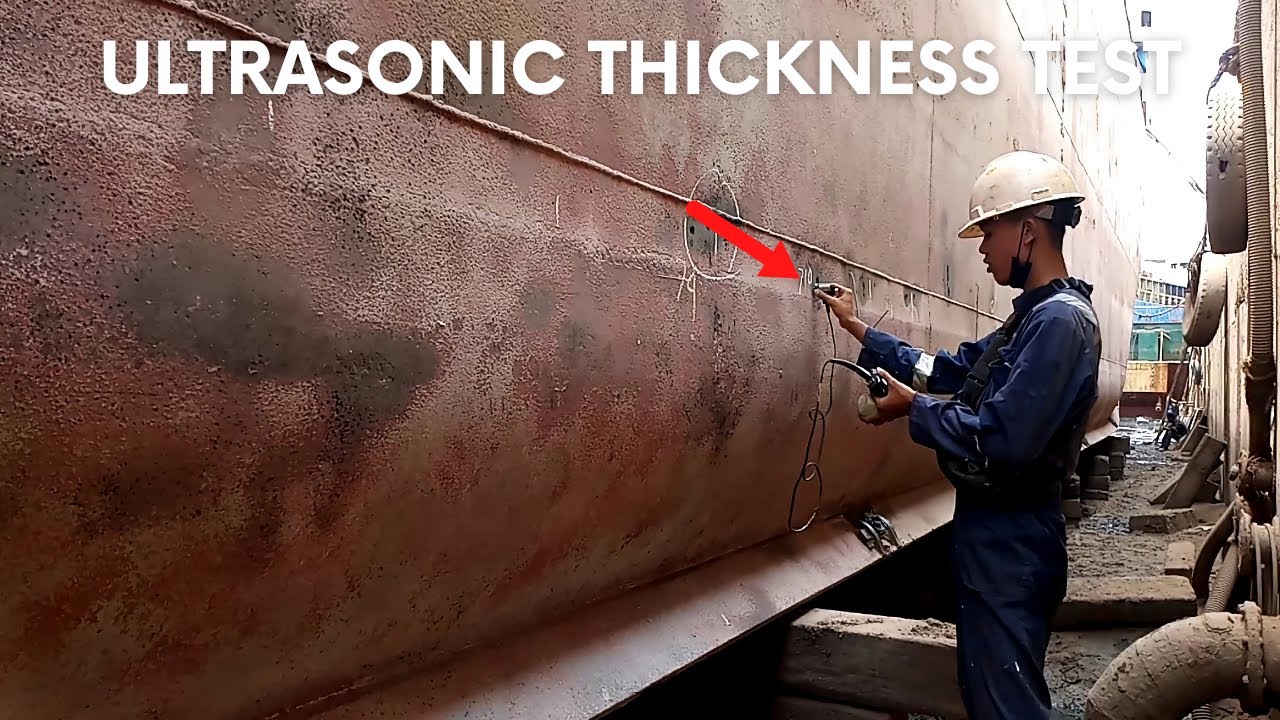 Ultrasonic Thickness Test On KM. Permata Putra Ship (Part 2) - YouTube