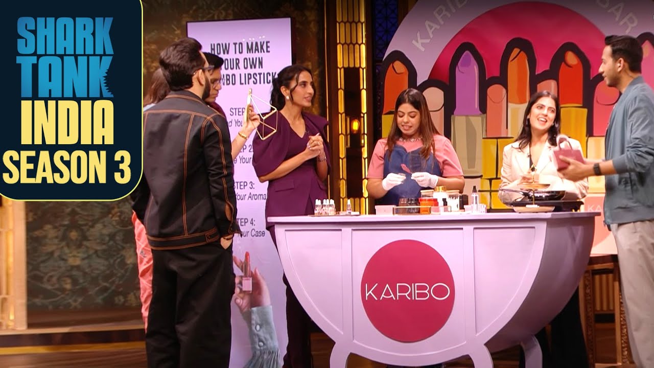 Shark Tank में 'Karibo Cosmetics' की Pitch: Custom lipsticks का अनोखा ...