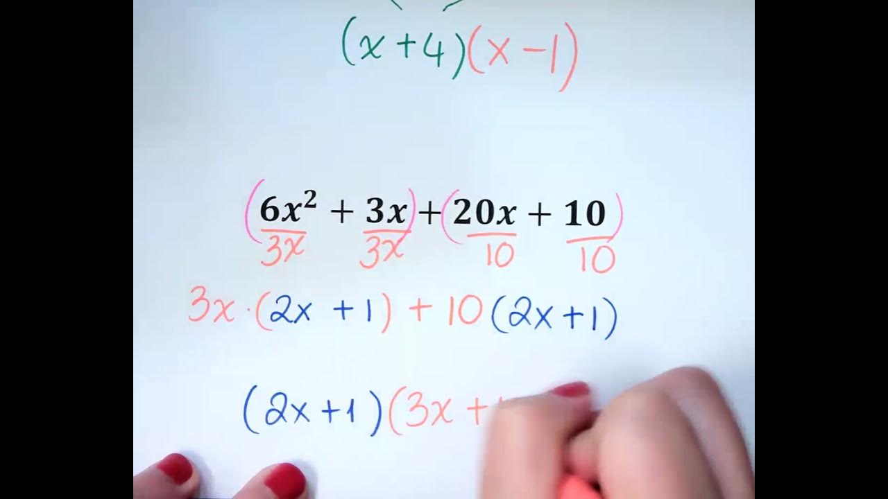 Factoring by Grouping 4 terms - YouTube