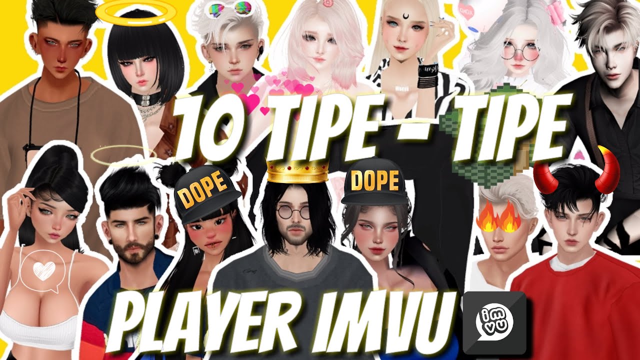 10 Tipe tipe player imvu - YouTube
