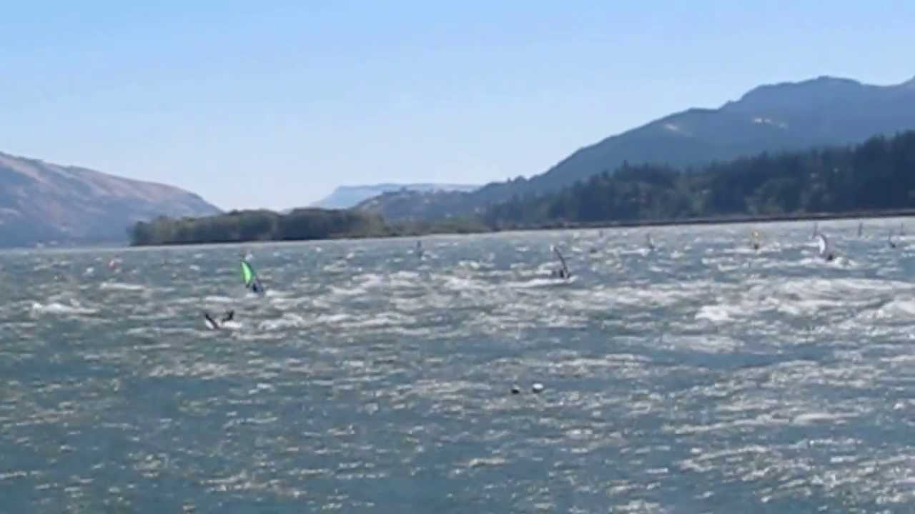 Spectacular Windsurfing Scenery at the Columbia River Gorge - YouTube