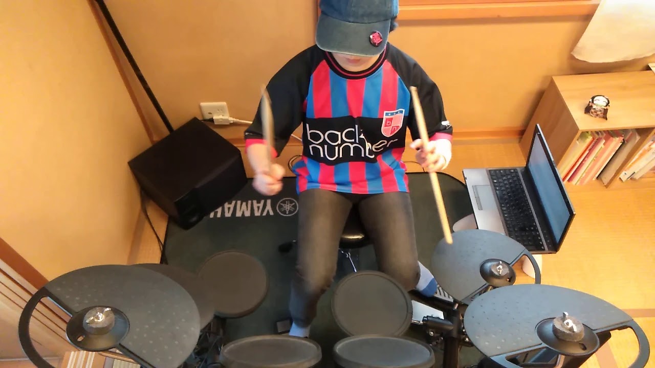 back number「MOTTO」ドラム叩いてみた！中3女子 - YouTube
