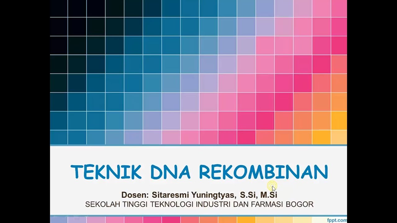 TEKNIK DNA REKOMBINAN - YouTube