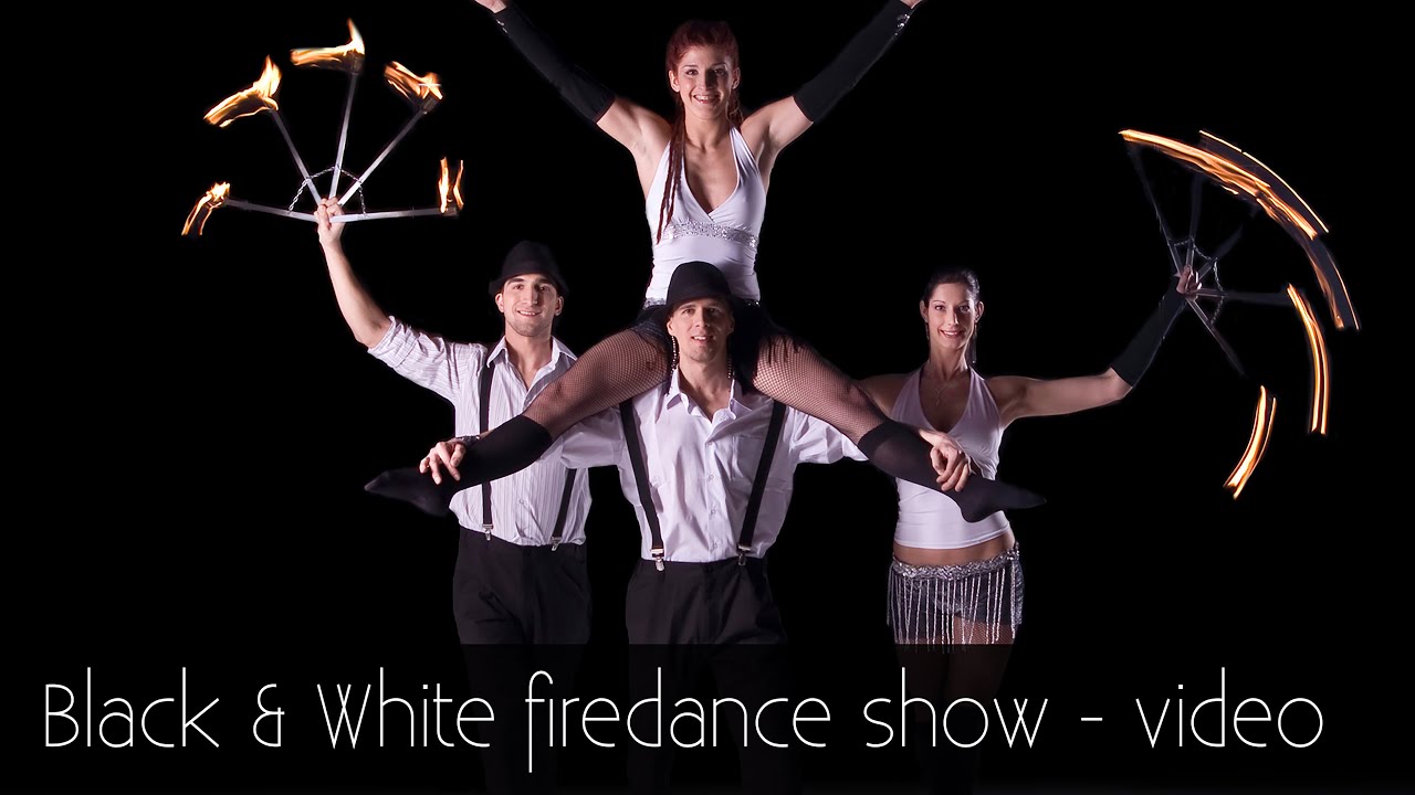 Black & White firedance show - [Firemagic Production Fire juggler, Fire ...