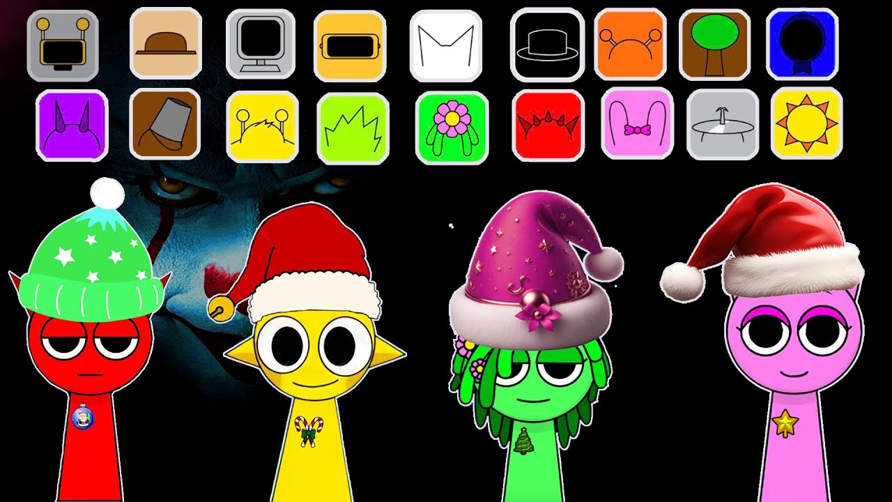 Sprunki Christmas: Red, Yellow, Pink, Green and the Secret Gift ...